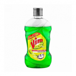 Vim Dishwash Liquid 250ml Vinegar&Lime Bottle