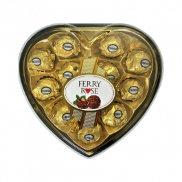 Ferry Rose Chocolate 12S Heart Art: 1108