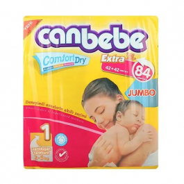 Canbebe Jumbo New Born 42+42 84Pcs.