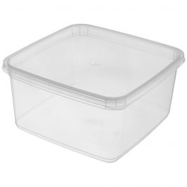 Plastic Disposable Container 3S 2000Ml Square