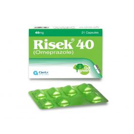 Risek 40Mg Cap 21's