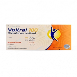 Voltral 100 mg suppositories 5s