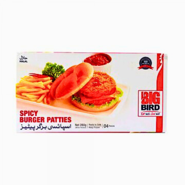 Big Bird Spicy Burger Patties 280Gm